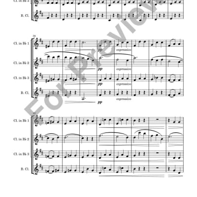 Clarinet Quartet Sheet Music - Children's Album (Amy Beach). | Reverb