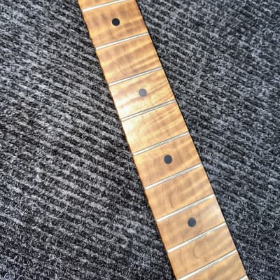 Warmoth AAAAA Roasted Flame Maple Neck | Reverb