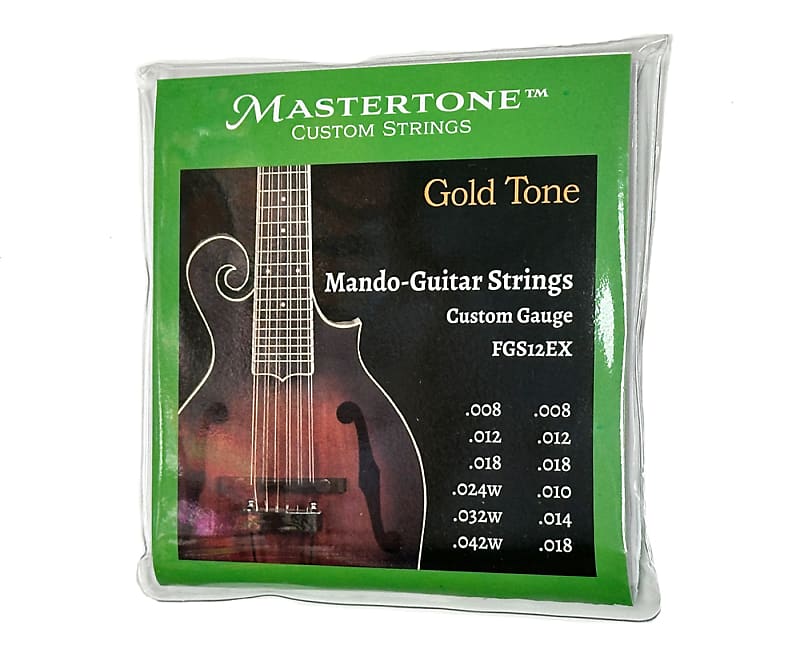Gold Tone Mastertone Custom 12-String Mando-Guitar Strings | Reverb