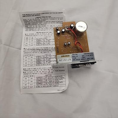 Toa M-01S, Microphone Input Module | Reverb