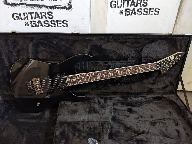 ESP LTD M-330R Black w/ Floyd Rose, Active Pickups, Hardshell | Reverb
