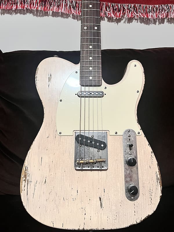 Partscaster telecaster Telecaster 2020 Relic’d vintage white | Reverb