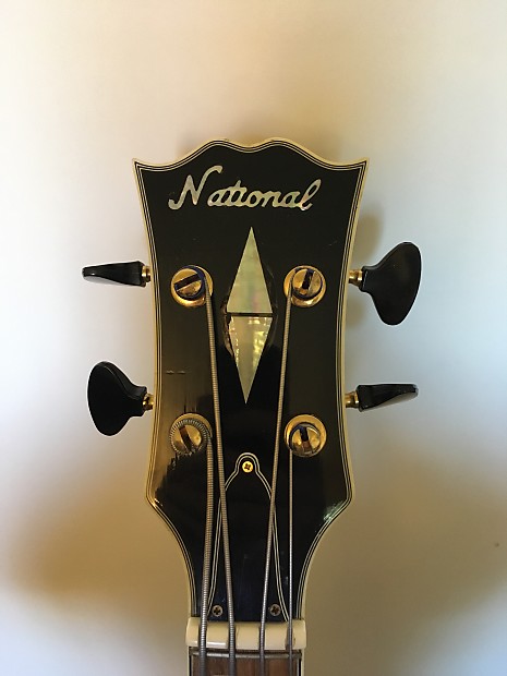 National Bass Single Cutaway (LP 477-2B) 70's Black with | Reverb