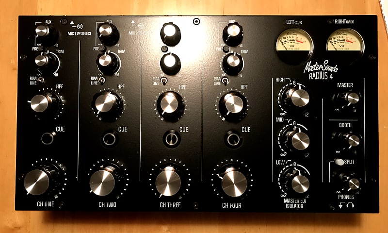 MasterSounds Radius 4 Black Rotary Mixer Mint Condition Black | Reverb