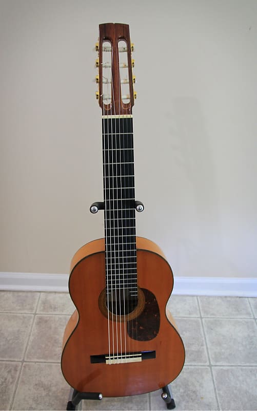 Beautiful 8 string classical/flamenco guitar | Reverb