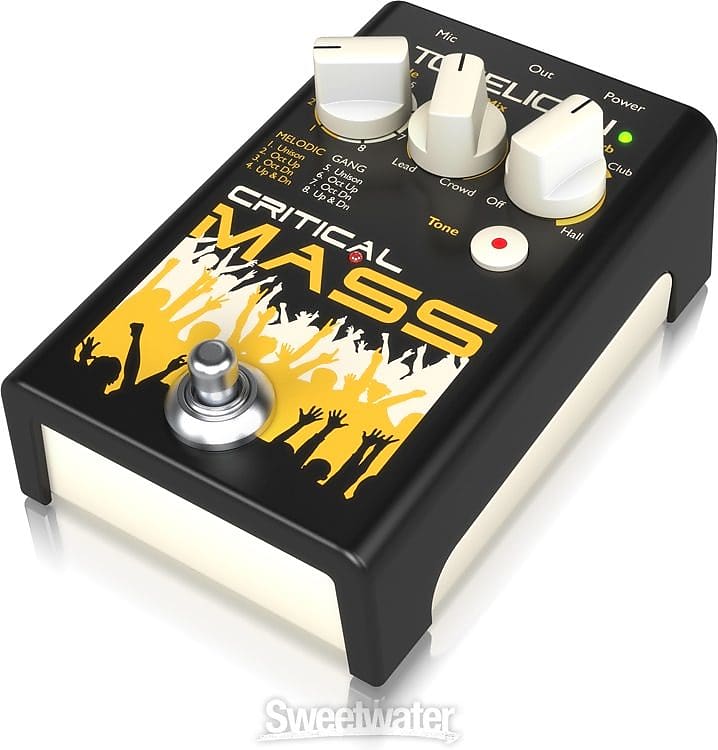 Hard To Find TC Helicon Critical Mass Pedal for Gang Vocals, | Reverb