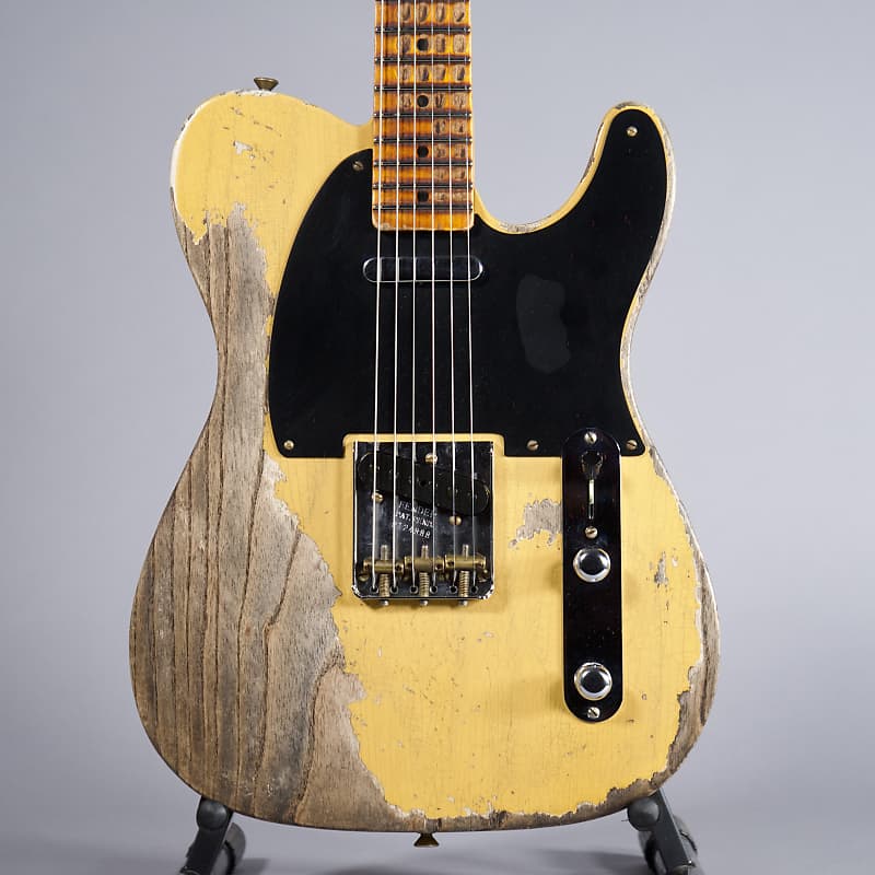 Fender 52 Telecaster Super Heavy Relic Aged Nocaster Blonde | Reverb