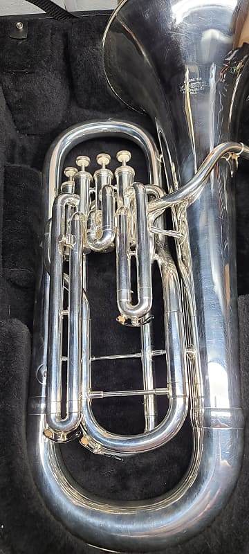 Kanstul 985 4 Valve Non-Compensating Euphonium - Silver | Reverb