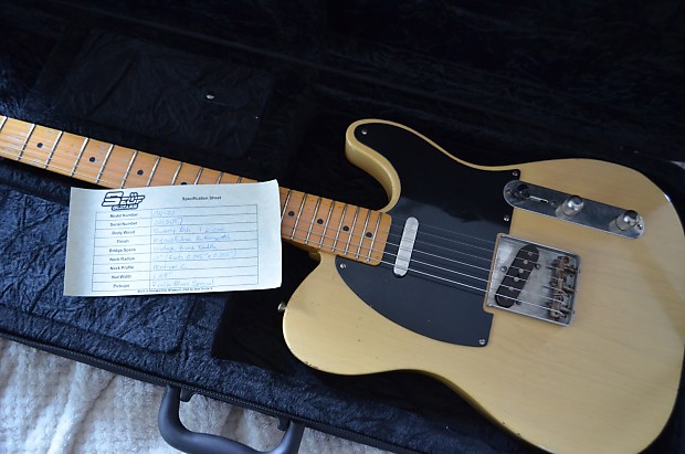Seuf Fender Tele Style Hann Blackguard Butterscotch Custom | Reverb