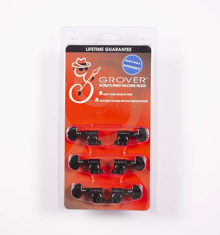Genuine Grover Mini Rotomatic 3x3 Black Nickel | Reverb