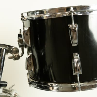1970s Ludwig Big Beat Black Cortex Drum Set | Reverb