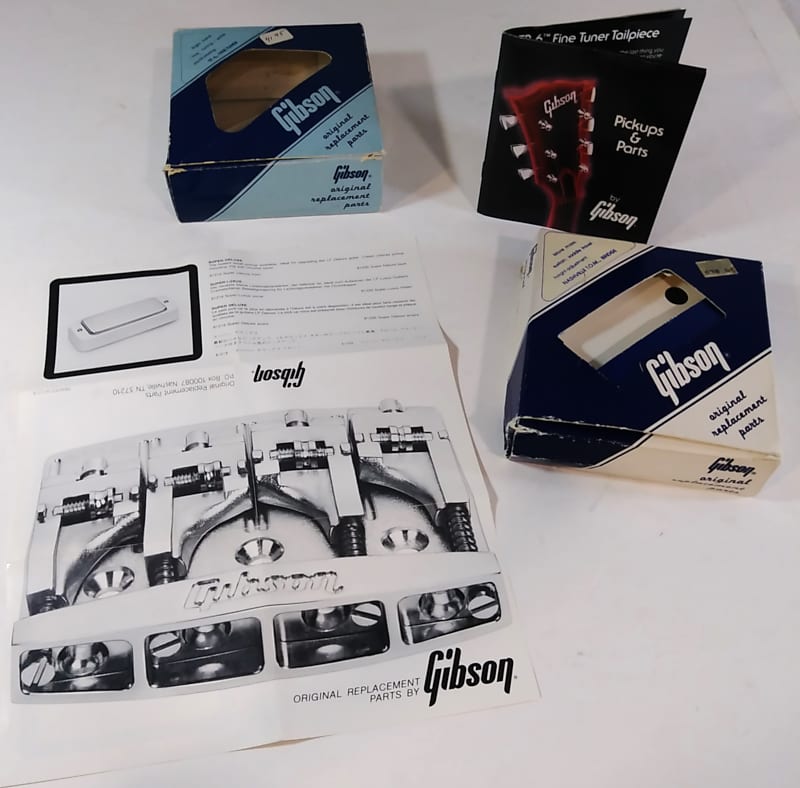 Gibson Lot of 2 Vintage Boxes and 2 Sales Literature / | Reverb