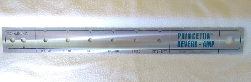 Fender '68 Custom Princeton Reverb Amp Faceplate NOS | Reverb