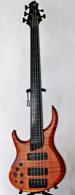 MTD Left-handed, 535-24 lined fretless five string electric | Reverb