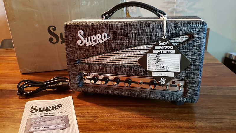 Supro 1605RH All Tube 6 Watt 6L6 Guitar Amp Head with Reverb | Reverb