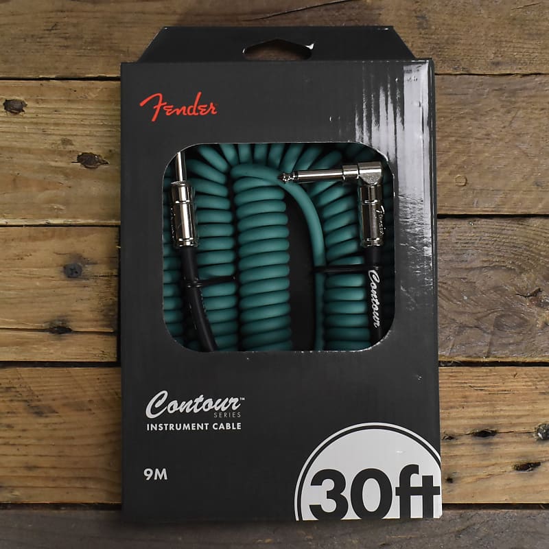 Fender Contour Series Coil Instrument Cable - 30ft | Reverb