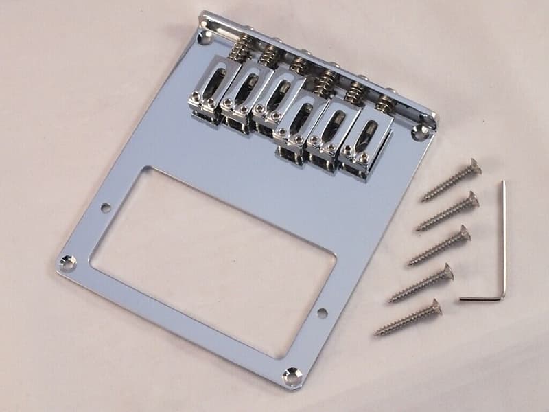 Chrome Telecaster Humbucker Bridge 6 Individual Adjustable | Reverb