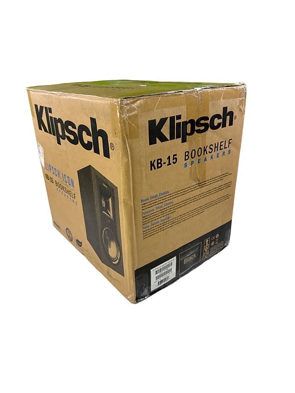Klipsch KB-15 Icon 5-1/4-Inch 2-Way Bookshelf Speakers (Black | Reverb