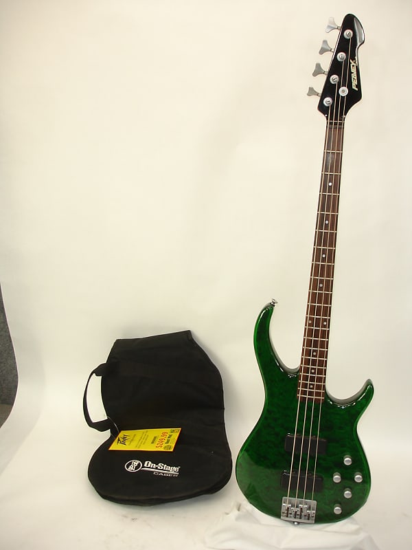 Peavey Fury IV 4-String Electric Bass Guitar, Green w/ Bag | Reverb