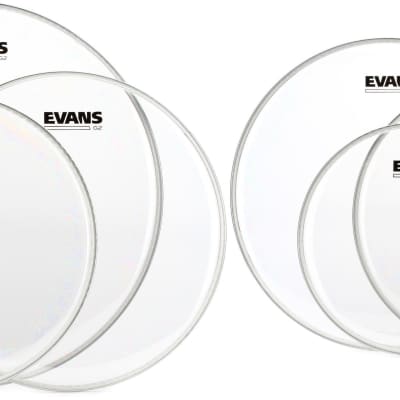 Evans G2 Clear 3-piece Tom Pack - 12/13/16 inch Bundle with | Reverb