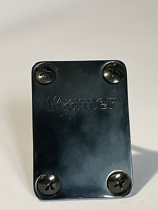 2021 Model Kramer Nighswan Guitar Black Narrow Logo Neckplate | Reverb
