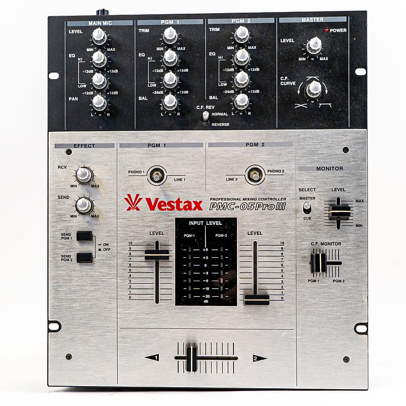 Vestax PMC-05 Pro III 2 Channel Mixer - Professional Mixing | Reverb
