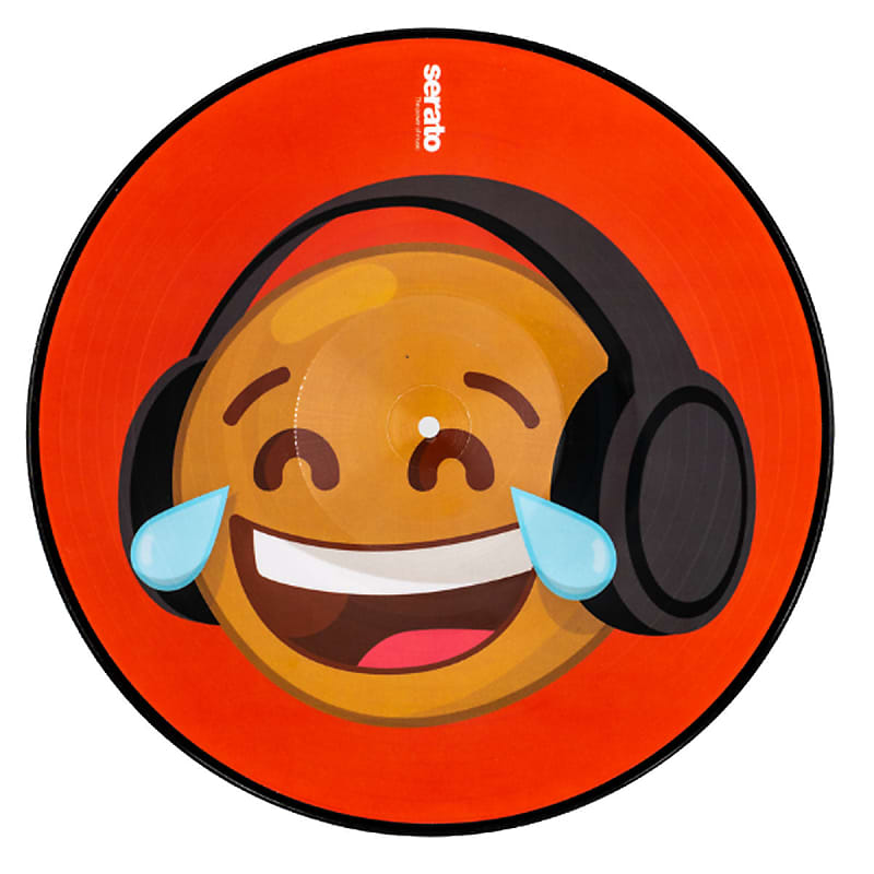 Serato Control Vinyl 2x12inch Reversible Emoji (two designs | Reverb