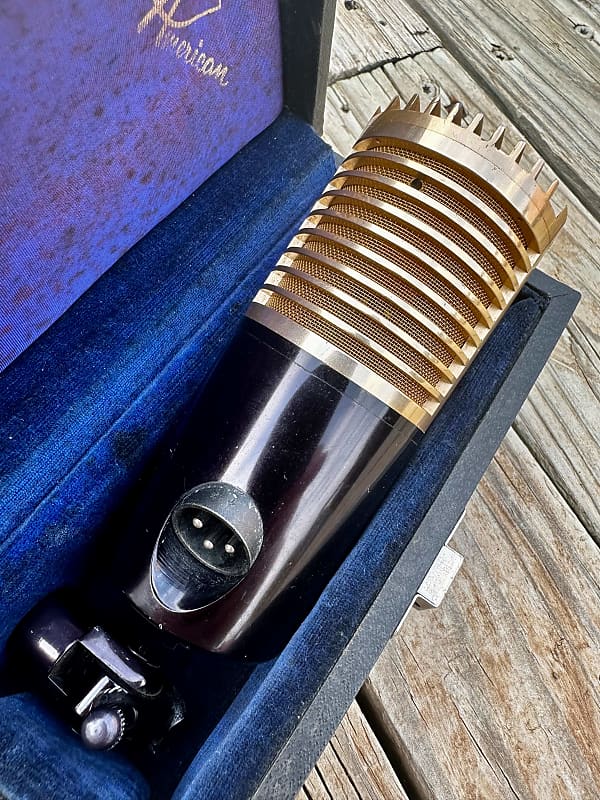 American Microphone Co. DR332 Pair (2) 1950s Gold | Reverb