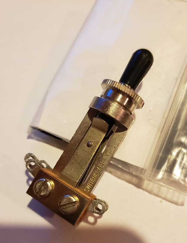 Switchcraft Long Shaft Nickel 3-Way Toggle Switch for Les | Reverb
