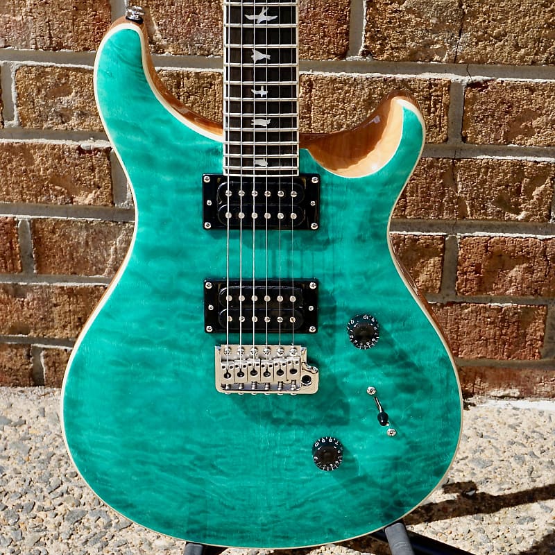 PRS SE Custom 24 Quilt Turquoise | Reverb