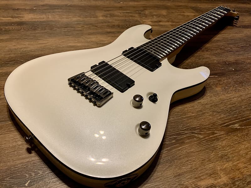 Schecter Demon 7 Prototype Pearl White | Reverb
