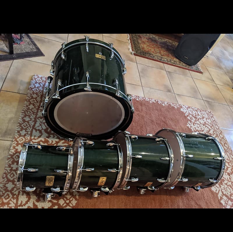 Pearl Masters Custom 1990 - Deep Green | Reverb