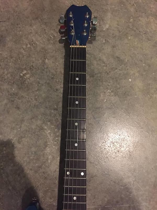 First Act ME952 - Blue sparkle LP double cut style | Reverb