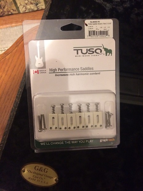 Graph Tech Tusq Saddles Graph Tech Tusq Strat and Tele | Reverb
