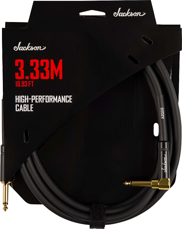 Jackson High Performance Cable, Black, 10.93' | Reverb