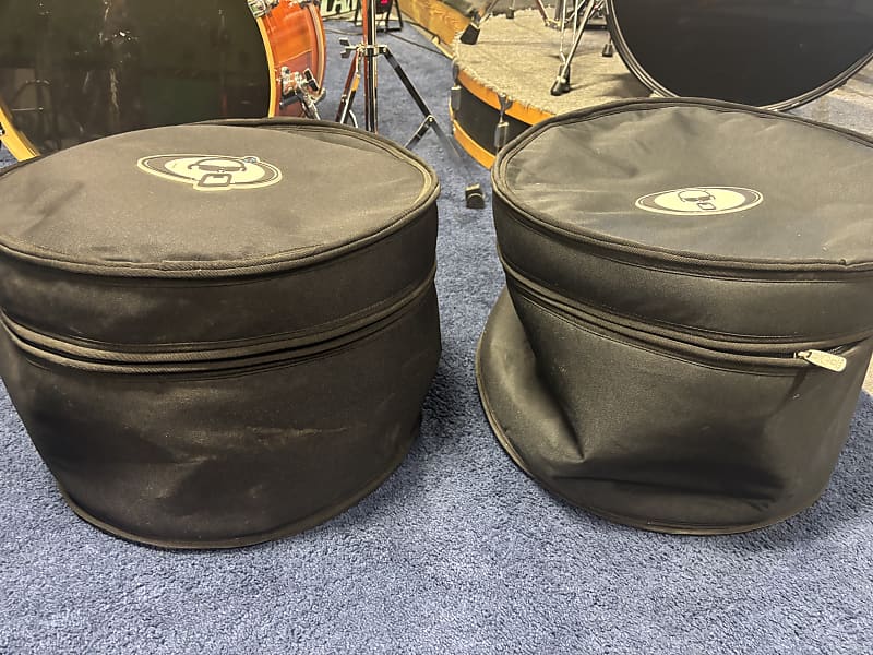 Protection Racket 12x15 and 13x16 drum bags 2022 - Black | Reverb