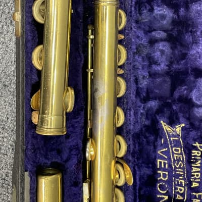 Extremely Rare Antique Gold Flute by L. Decidera Verona Italy | Reverb