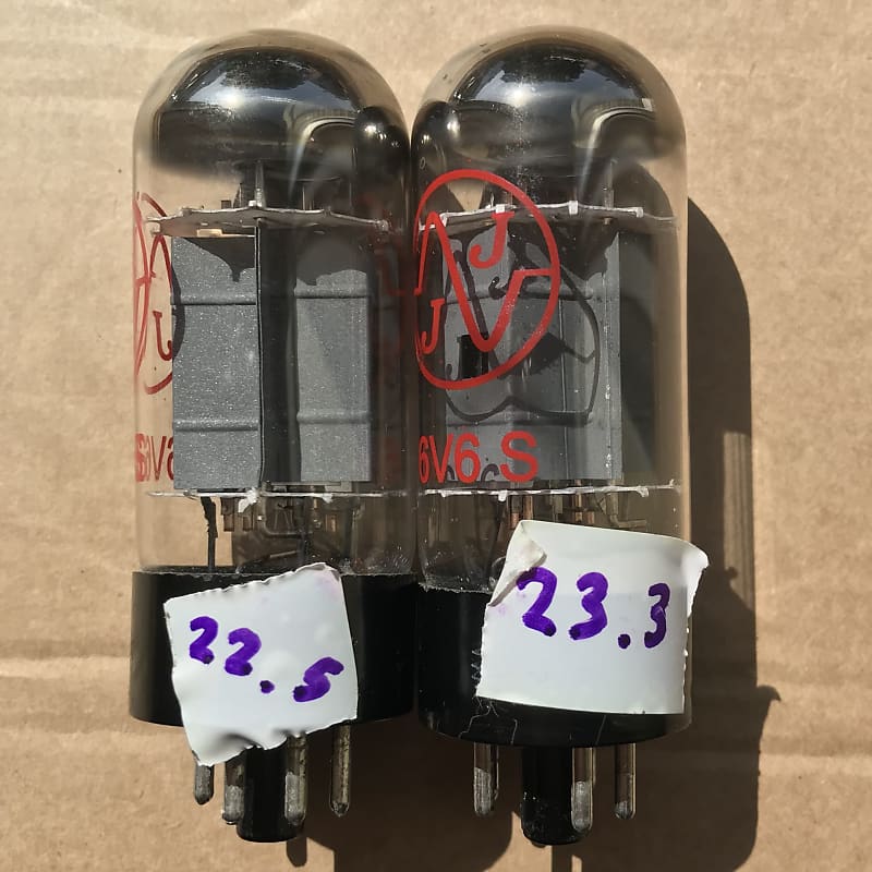 2x Matching Pair of 6V6S JJ output valves / tubes - Fender | Reverb UK