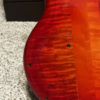 Pedulla MVP 2002 5A Flame Amber Sunburst | Reverb