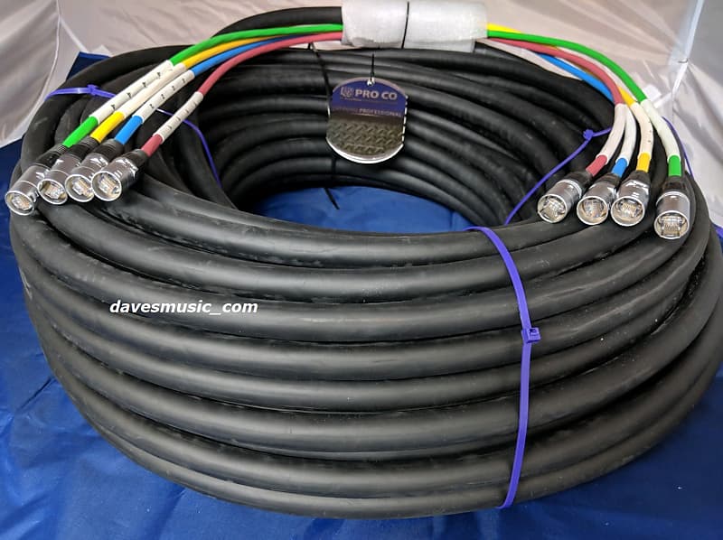 ProCo SUPERSHIELD6-QUAD-FAN-200 Ft Shielded cat6a Cable 2 Ft | Reverb