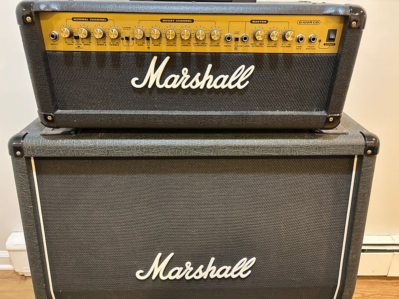 MARSHALL 100 WATT HALF STACK WITH JCM LEAD 1960 CABINET | Reverb
