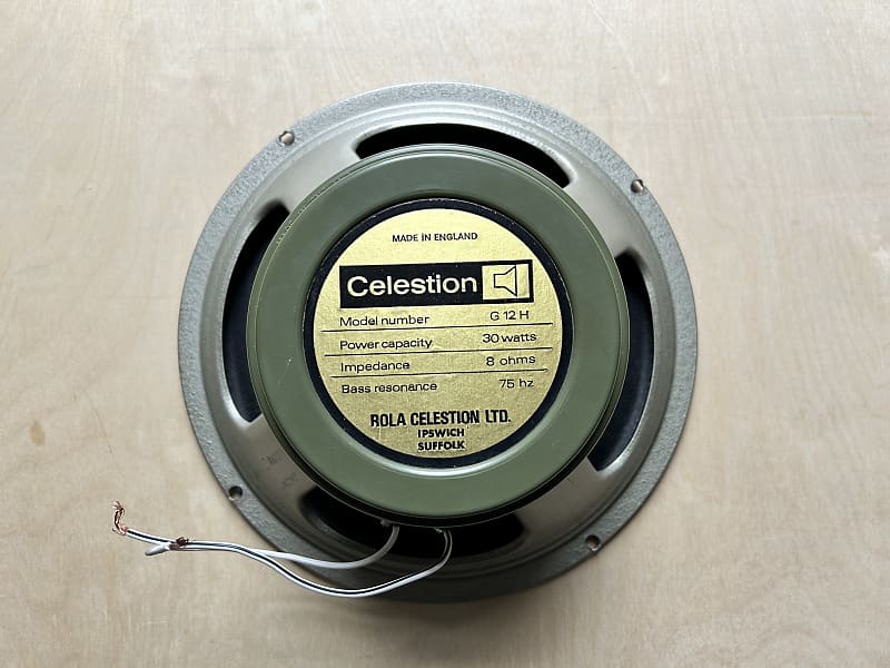 Two (Matched Pair) 1972 Vintage Celestion G12H Greenbacks w/ | Reverb