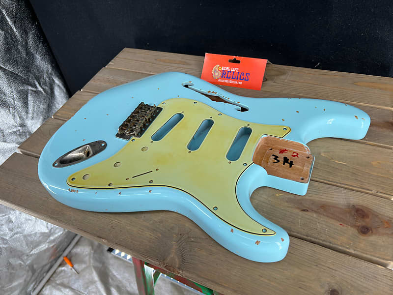 Real Life Relics Thinline F Hole Strat® Stratocaster® Body | Reverb UK