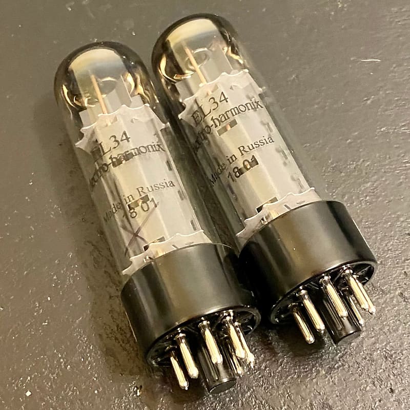 Electro-Harmonix EL34 Power Tubes - Matched Pair | Reverb