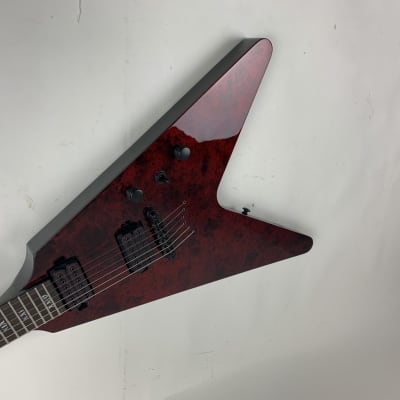 Schecter V-1 Apocalypse Red Reign Electric Guitar Prototype | Reverb