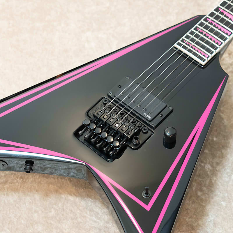 ESP EDWARDS E-ALEXI PINK SAWTOOTH w/SPECIAL GUITAR GIG BAG | Reverb