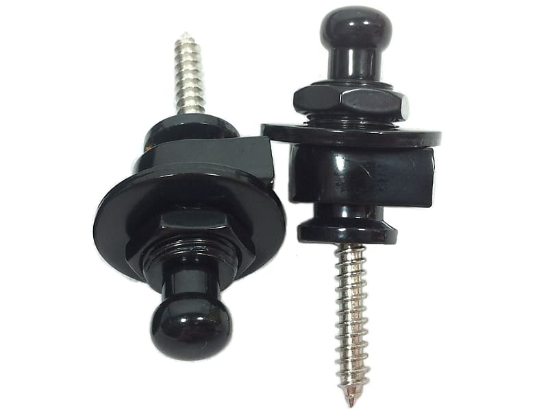 Strap lock pairs (S style) - Black | Reverb