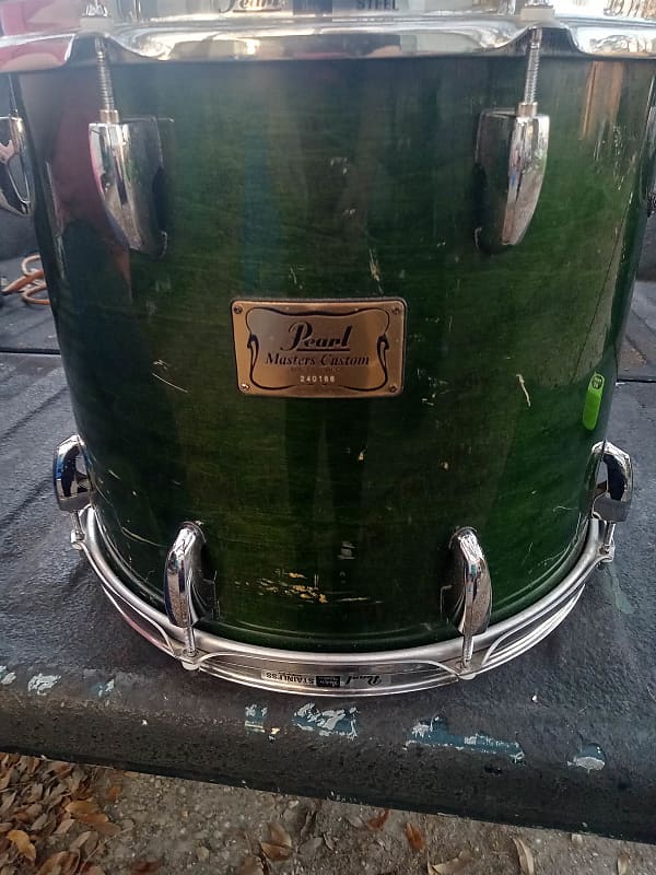 Pearl masters custom mmx (4ply maple) 90's - Emerald Green | Reverb