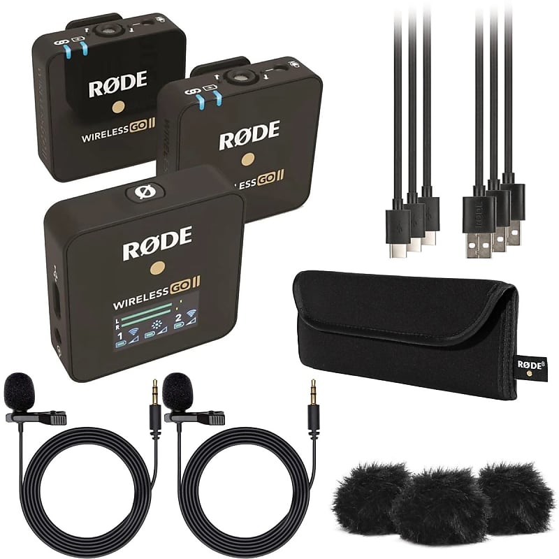Rode Wireless GO II Compact Microphone System with 2x | Reverb