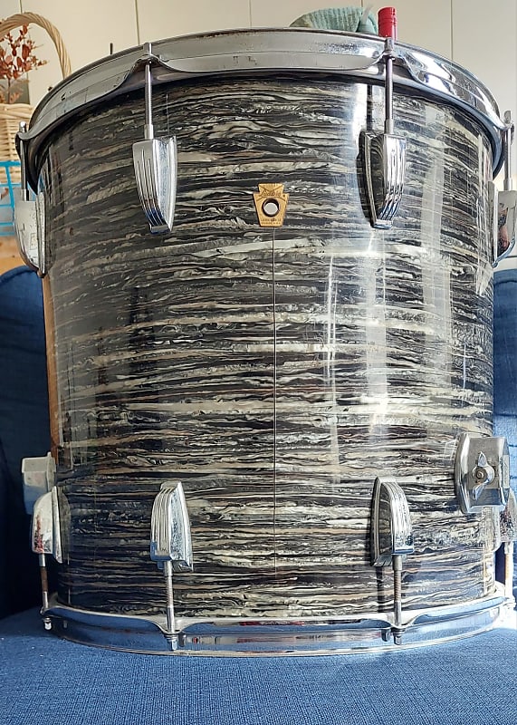 Ludwig 16" 1960's - Black Oyster Pearl | Reverb